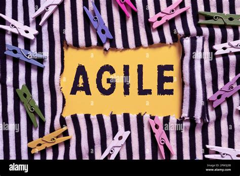 Inspiration Showing Sign Agile Word For Iterative Approach To Software