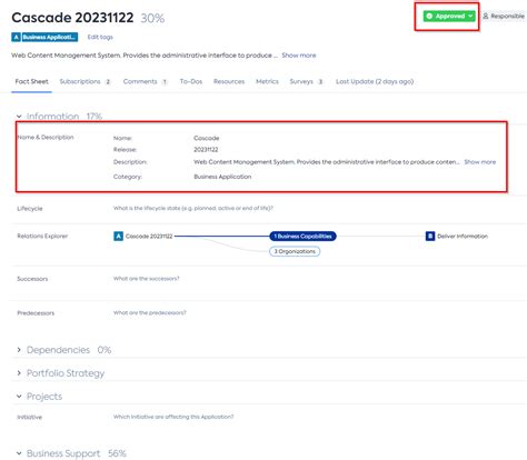 Sample Leanix Application Colorado College