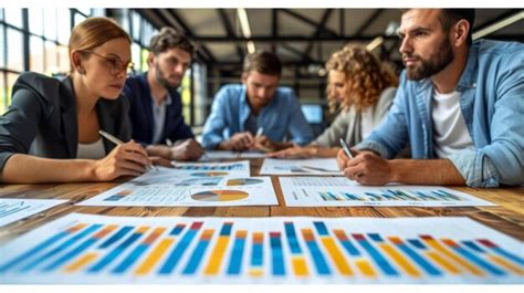 Team Collaboration In Data Analysis Professionals Working Together