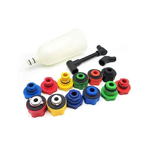 15 Pieces Engine Oil Filler Funnel Kit Car Oil Funnels Adapter Set