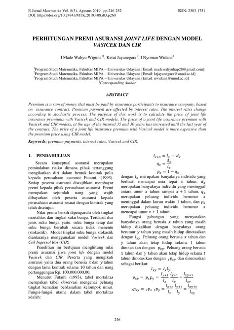 Cara Menghitung Premi Asuransi Jiwa