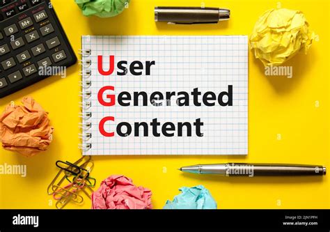 Ugc User Generated Content Symbol Concept Words Ugc User Generated