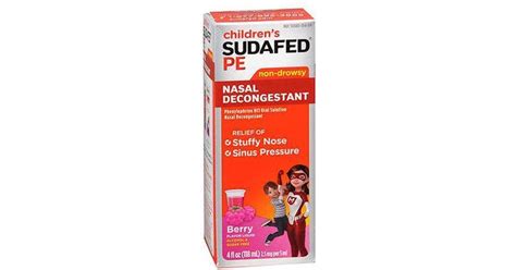 Sudafed Pe Pe Nasal Decongestant Liquid Cold Relief Medicine With