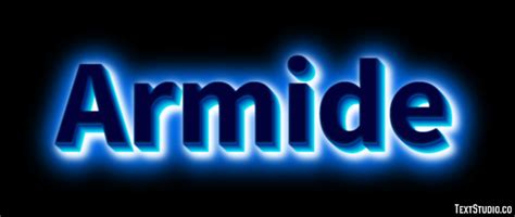 Armide Effet De Texte Et Design De Logos Prénom