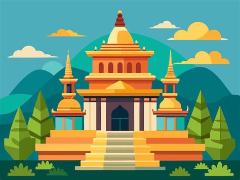 Temple Vector Premium Ai Generated Vector