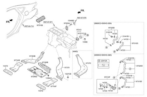 2015 Hyundai Genesis Heater System Duct And Hose