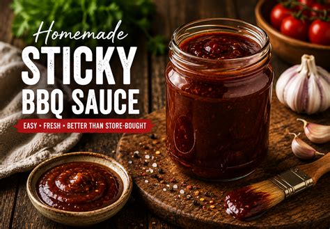 Sticky Bbq Sauce Recipe Easy Homemade And Better Than Store Bought