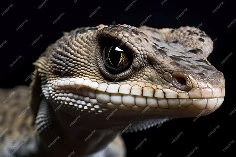 Premium Ai Image A Close Up Of A Lizards Face