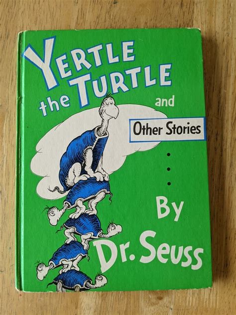 Yertle The Turtle By Dr Seuss 1958 First Edition With Dust Jacket 4593777952