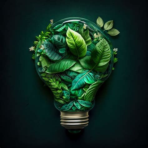 Green Energy And Environmental Friendly Technology Concept Stock Illustration Illustration Of