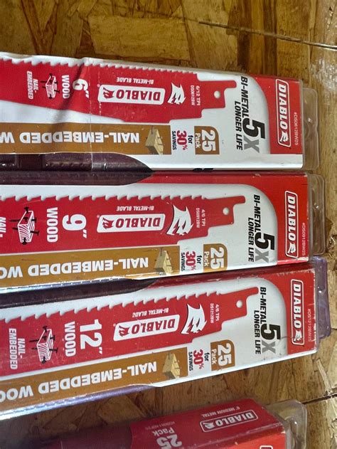 6” Diablo Wood Sawzall Blades 25 Pack Saws And Blades Olympia