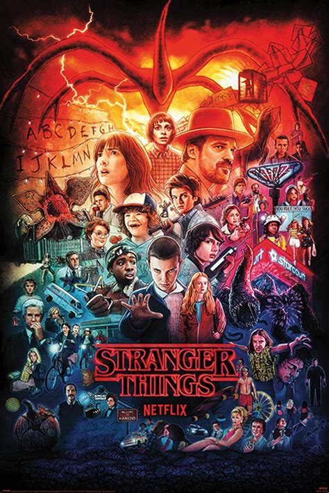 Close Up Stranger Things Poster A Netflix Original Series 61cm X 91