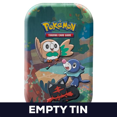 Pokemon Celebrations Mini Tins Rowlet Popplio And Litten Empt