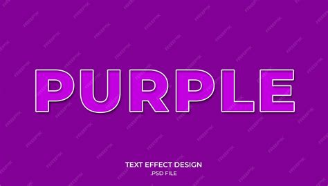 Premium Psd Purple Text Effect Design On A Purple Background