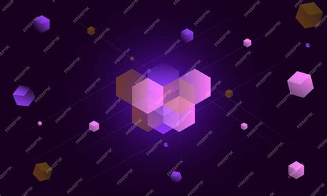 Premium Vector Abstract Night Light Polygon Background Vector