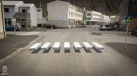 Traffic Calming Using 3 D Optical Illusions Bruce Firestone