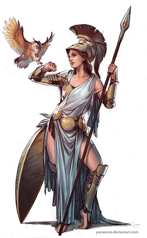 Athena Yama Orce Athena Goddess Greek Mythology Art Greek Gods And