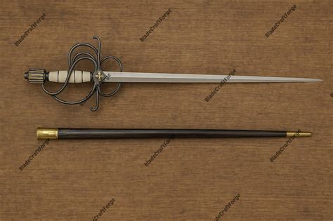 Hand Forged Renaissance Rapier Sword Full Tang High Carbon Steel