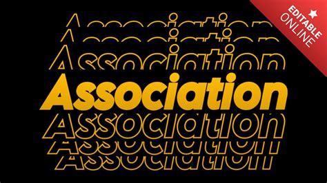 Association Text Effect Generator