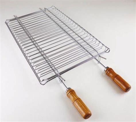 Grelha Dupla Churrasqueira Churrasco Peixes Frango Linguiça Itanova