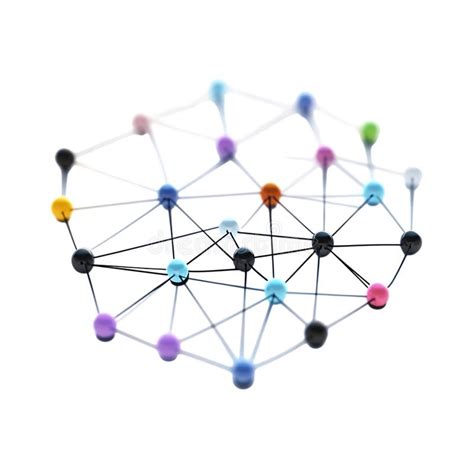 Png Vibrant Network Of Interconnected Nodes Symbolizing Complexity And Connectivity Against A