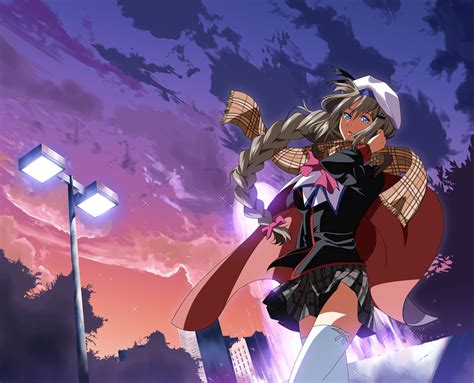 K3 Dolphin Brain Noumi Kudryavka Little Busters Aged Up Blonde Hair Blue Eyes Braid