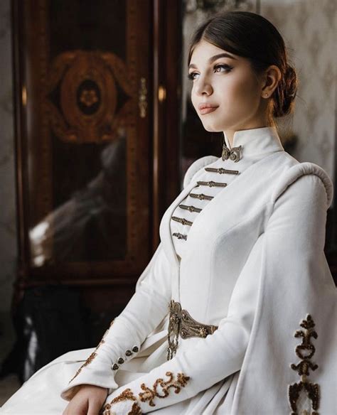 Circassian National Costume Russian Fashion Fashion Exotic Women