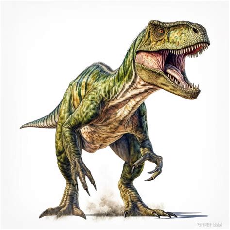 Premium Photo Arafed T Rex With Open Mouth And Sharp Teeth Generative Ai