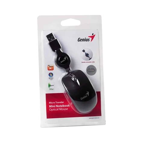 Mini Mouse Retractil Genius Traveler V2 Color Blanco