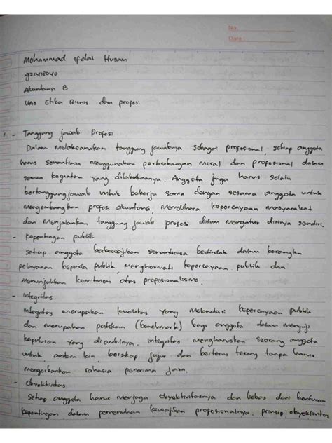 921418040 Mohammad Ifdal Husain Uas Etika Bisnis Dan Profesi Pdf