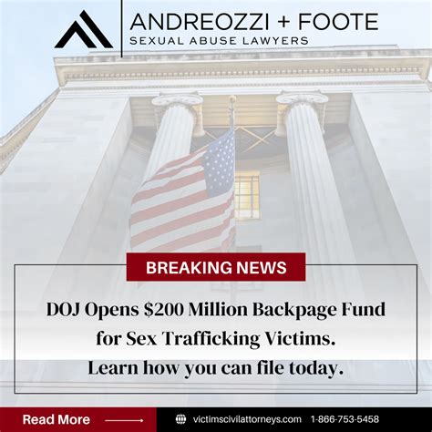 200 Million Backpage Fund For Sex Trafficking Victims Andreozzi Foote