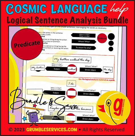 Sentence Analysis Bundle Elementary Montessori Language Help And Writing Logical Analysis
