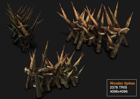 Artstation Wooden Spikes