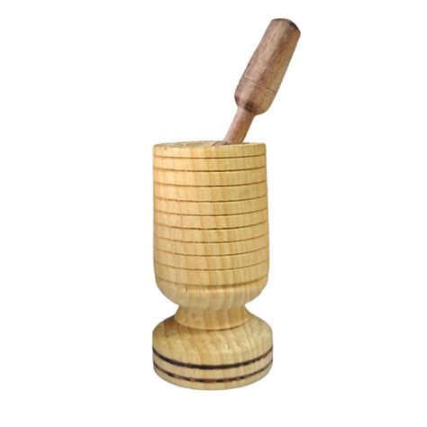 Wooden Mortar And Pestle Set Herb And Spice Grinder Shopipersia