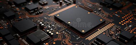 Exploring The Intricate Details Of A Modern Microprocessor Circuit Board Design Generative Ai