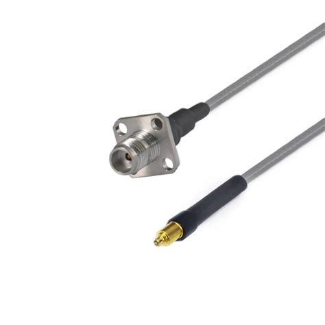 1 85mm Female With 4 Hole Flange To G3po Smps Female Cable Using 350
