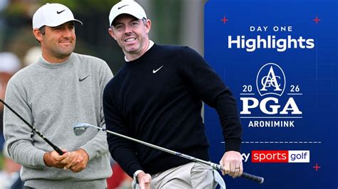 Pga Championship Scottie Scheffler Shares Early Lead As Rory Mcilroy