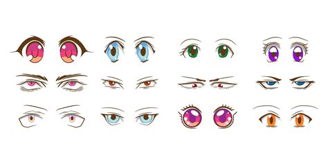 Colección De Ojos De Dibujos Animados 966018 Vector En Vecteezy