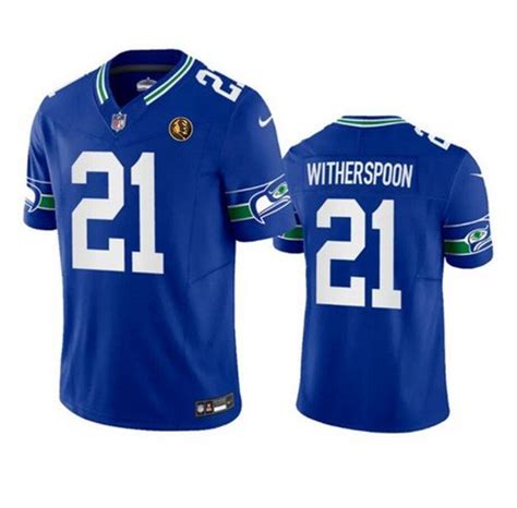 Seahawks Devon Witherspoon Throwback Vapor Fuse Limited Jersey With