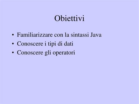 Ppt Java Base I Sintassi E Tipi Di Dati Powerpoint Presentation