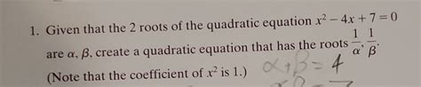 [10th Grade Root Coefficient Relationship] How To Solve Problem R