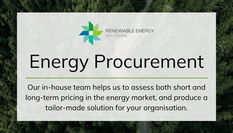 Renewable Energy Procurement Services Green Business Energy