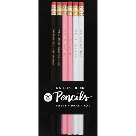 Writing Set Of Pencils — Dahlia Press — Stationery Cards And Desk