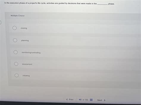 Solved In The Execution Phase Of A Projects Lif Solutioninn