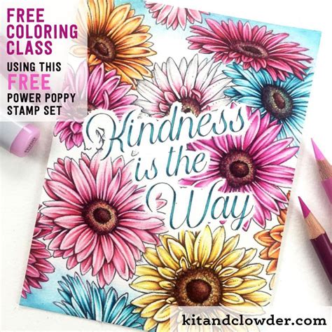 Freebie Friday With Kit And Clowder Colouring Classes Stamp And Scrapbook Expo