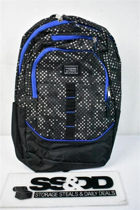 Eastsport Backpack Blackbluegraytaupe Hexagons New