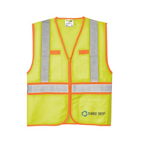 Cornerstone® Ansi 107 Class 2 Dual Color Safety Vest Full Color Ez