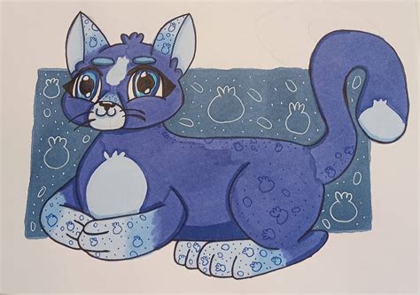 Blueberry Cat By Ketekart On Deviantart