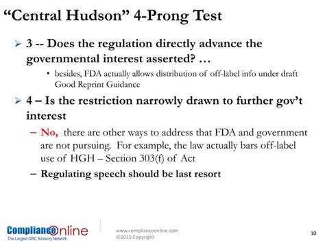 Fda Regulation Of Promotion And Advertising Part 6b First Amendment Off
