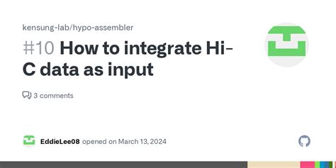 How To Integrate Hi C Data As Input · Issue 10 · Kensung Labhypo